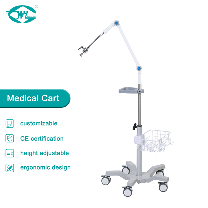 WEIYE Hospital Patient Rolling Stand Height Adjustable Medical Machine ...