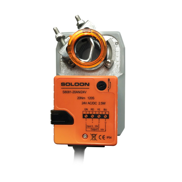 New Type 20NM 24V Modulating damper motor General Damper Actuator ...