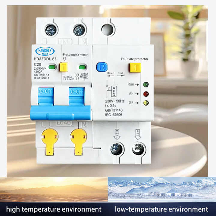 AFCI AFDD C20 4500A Arc Fault Circuit Interrupter 63A 230/400VAC Arc Fault Detection Device Arc ...