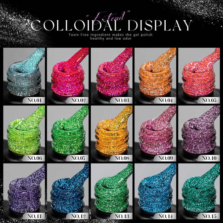 HEMA and TPO Free 15 Colors Set Collection Flash Fluorescent Diamond ...