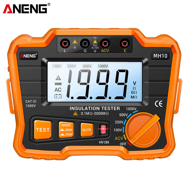 ANENG MH10 Digital Megohmmeter - High Quality Insulation Tester