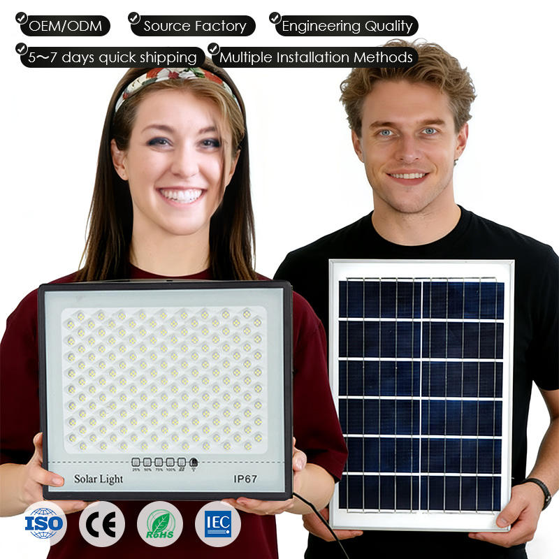CE ROHS FCC Solar Outdoor Home 100W 200W 300W 400W IP67 ABS Long ...