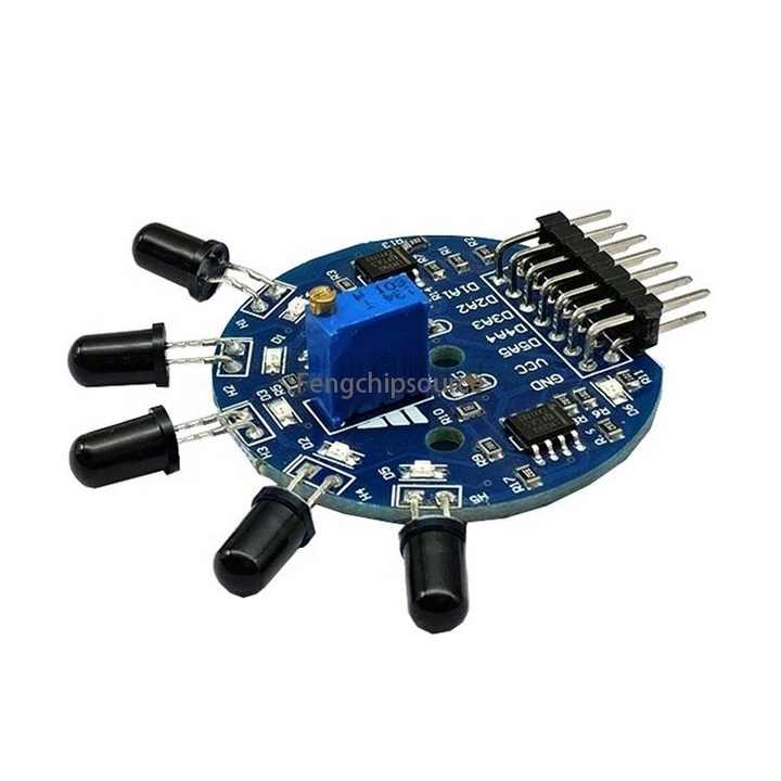 Five Way Flame Sensor Module Analog Digital Dual Output Fire ...