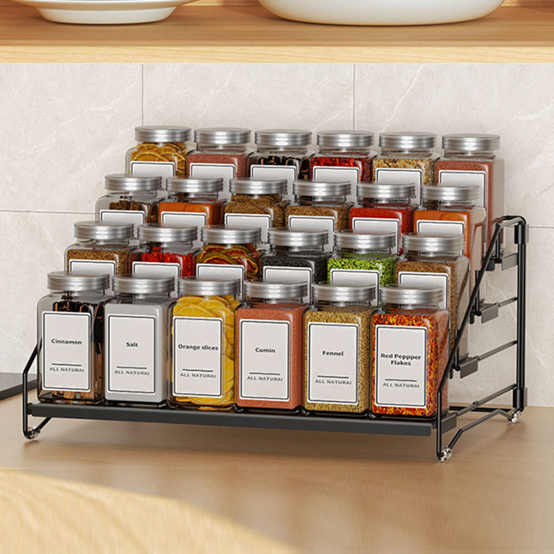 Pantry Storage & Seasoning Organization Spice Bottle Commercial Display ...