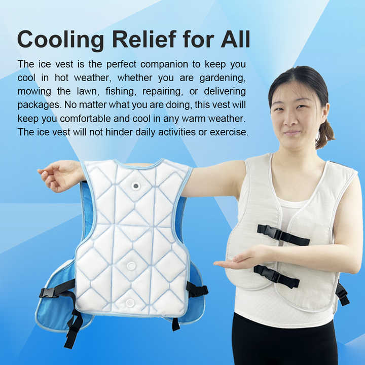 Advanced Breathable PCM Cooling Vest with Custom Fit Ice Pack Pockets ...