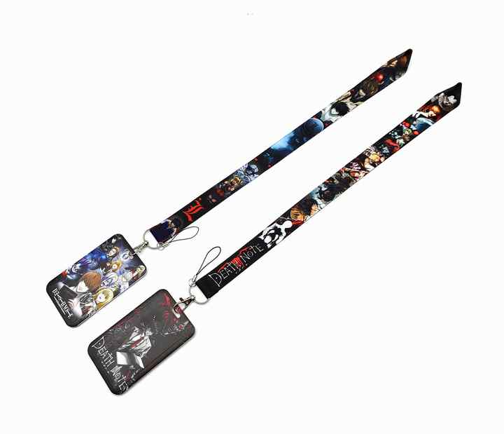 Death Note Manga Anime Series Light Character Lanyard With ID Badge ...