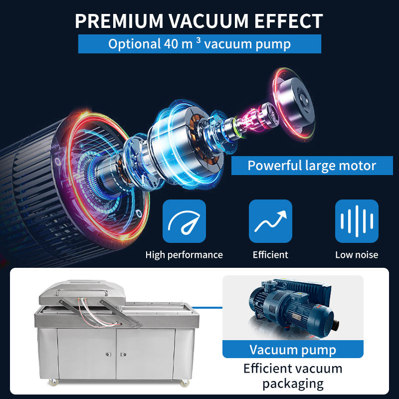 Dual Chamber 400/500/600 Electric Food Vacuum Sealer 304 Stainless ...