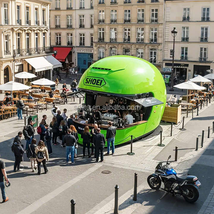 Mobile Food Trailer Truck - Customized Special-Shape Helmet