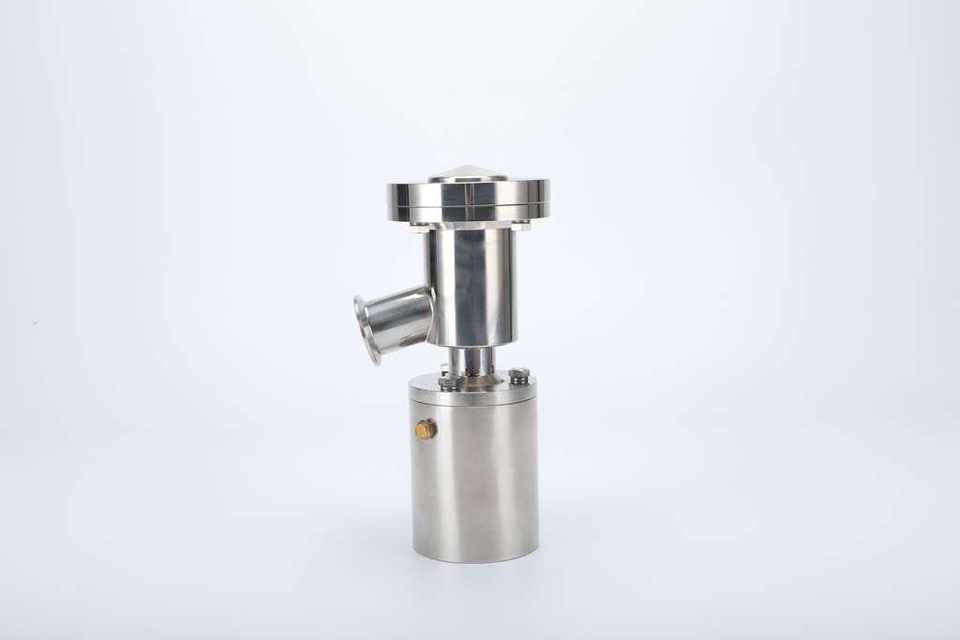 Pneumatic Aseptic Tank Electric Control Bottom Discharge Valve Angle ...