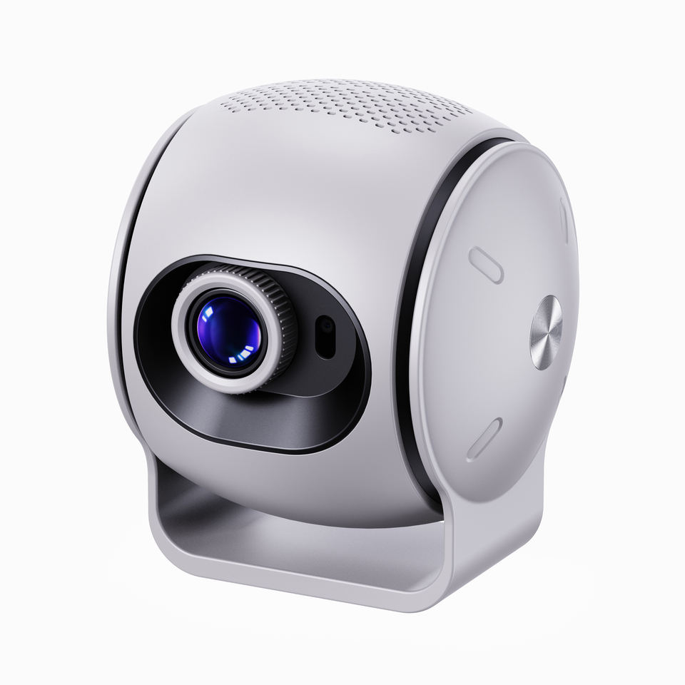 Q3 4K Portable Android Projector with WiFi6 and for Bluetooth 50% Zoom ...