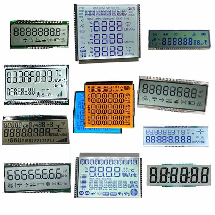 Tn Stn Htn Fstn Va Monochrome Digit Customized Lcd Display 7 Segment Custom Size Lcd Screen For ...
