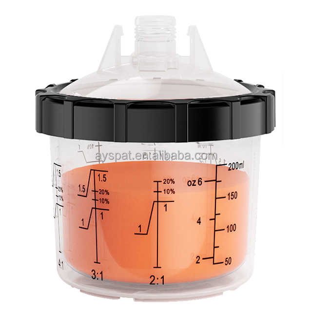 Available in Stock 200 ml Plastic Disposable Spray Paint Gun Cup ...