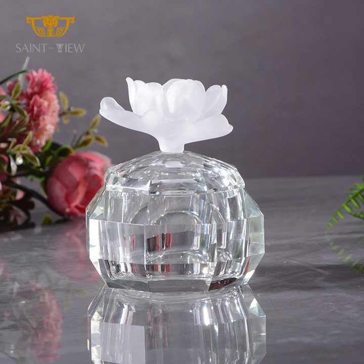 Modern Luxury Handmade Flowers Fancy Crystal Glass Sundries Jewelry ...