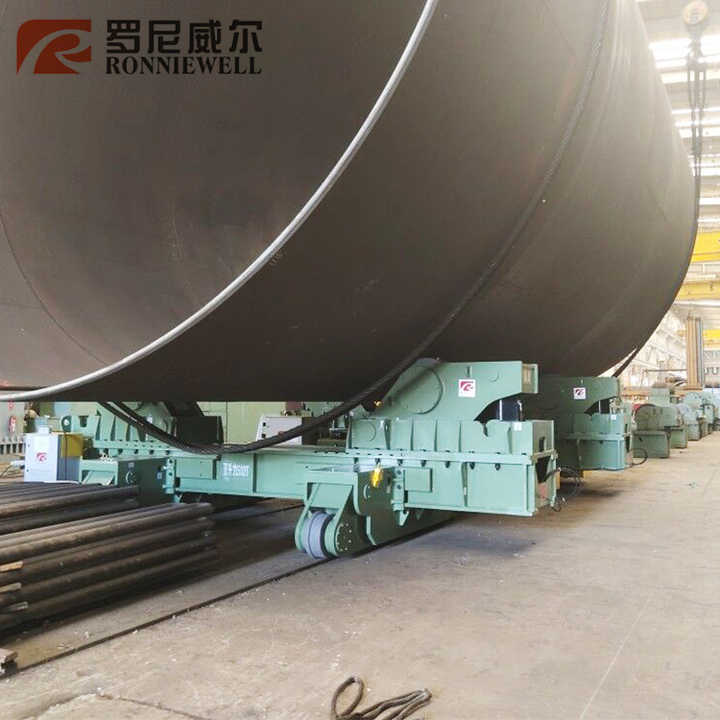 Steel Wheel Transverse Bogie Offshore Monopile Welding Roller 1000t