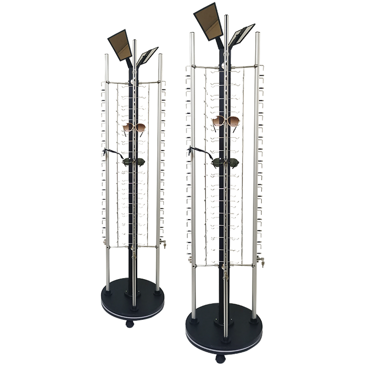 Wall Mounted Lockable Sunglass Display Racks - Eyewear Display Rods for ...