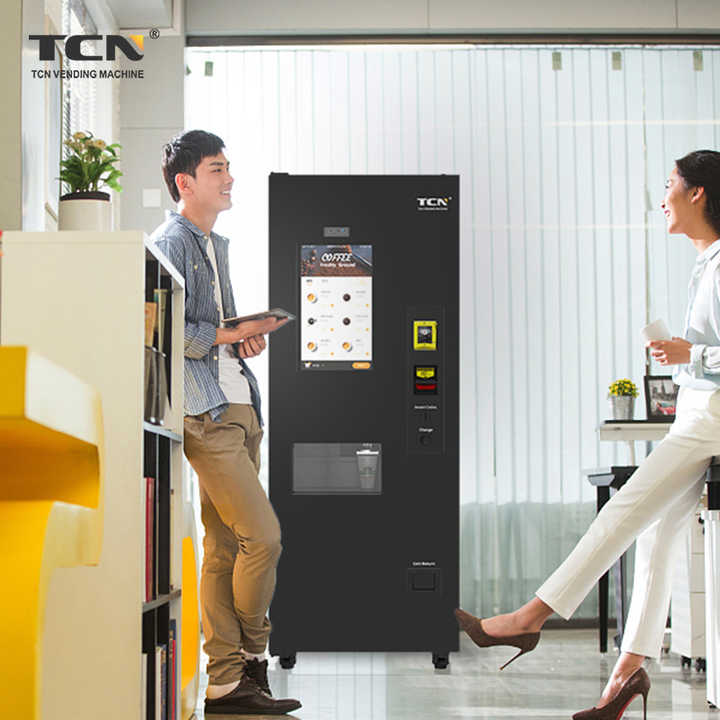 TCN OEM Snack and Coffee Combo Vending Machine 24/7 Self-Service Coffee ...