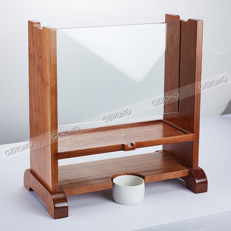 Sapele Honey Dessert Stand Wooden Buffet Display Rack Multi-Layer Cake ...