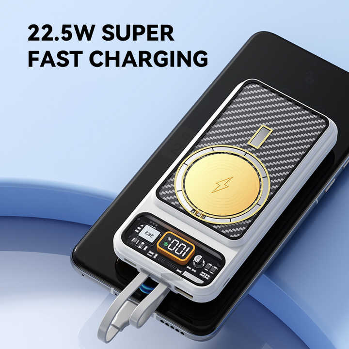 Transparent Magnetic Wireless Charging Transparent Power Bank PD 22 ...