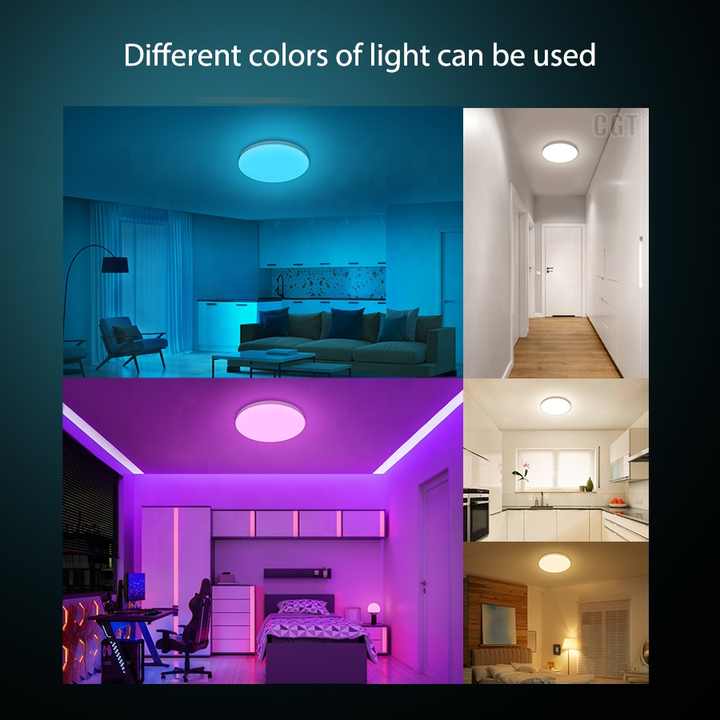 Smart LED Ceiling Light - Modern Round 20W for Living Room