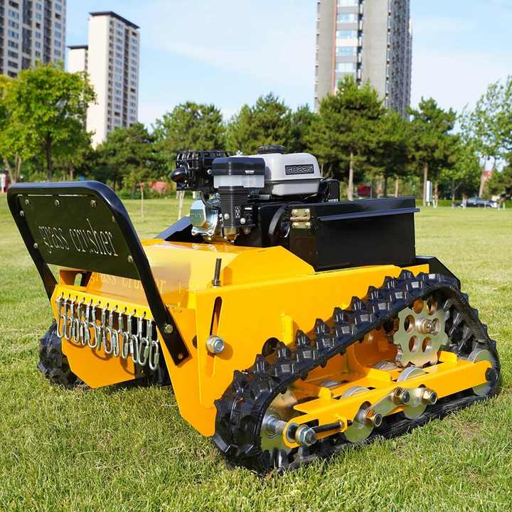 New System Automatic Grass Cutter Remote Control Tracked Lawn Mower CE EPA
