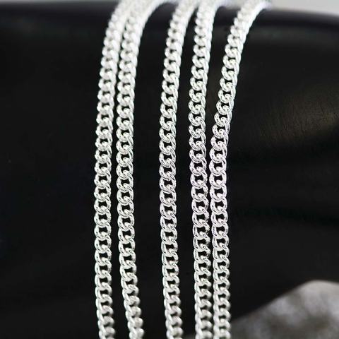 9k Real Gold Plated Rope Chain 2mm Men Chain Necklace Women Chains 16 ...