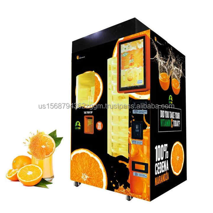 Fresh Orange Juice Vending Machine - Instant & Cooling