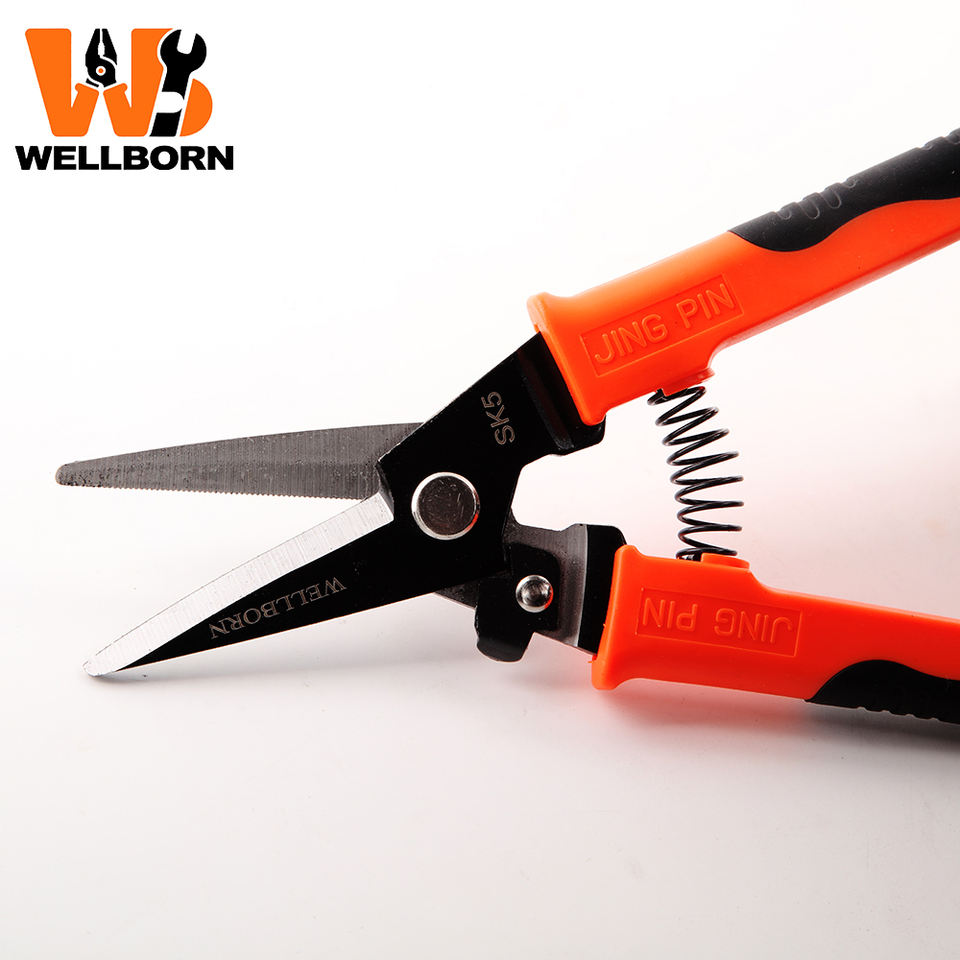 Customized Industrial Multifunctional Steel Straight Head Scissors ...