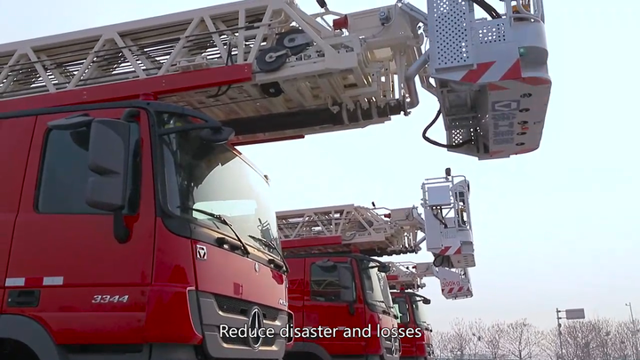 60M Fire Ladder Truck for Sale - New Aerial Work Platform, 336kW Diesel ...