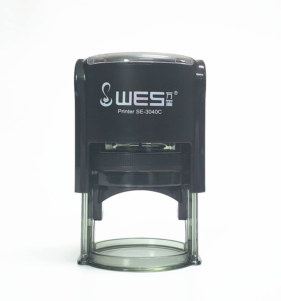 WES Make Self Inking Stamp SE-3040 Oval Shape - Office Supplies
