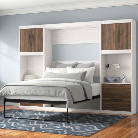 Space saving Vertical Murphy Bed Mechanism Manual Folding Storage ...
