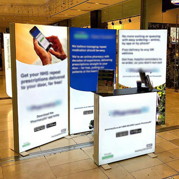 10*10ft Aluminum Exhibition Booth - Custom Design & Backlit Display