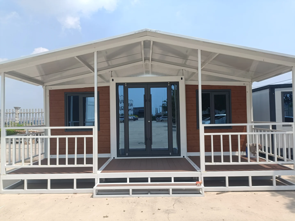 Expandable Container House Modular Prefab with Trailer Luxury Villas Fast Install Terrace ...