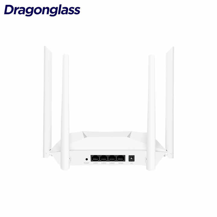 Dragonglass 300Mbps High Gain 4 Antennas 2.4GHz Wireless Router with ...