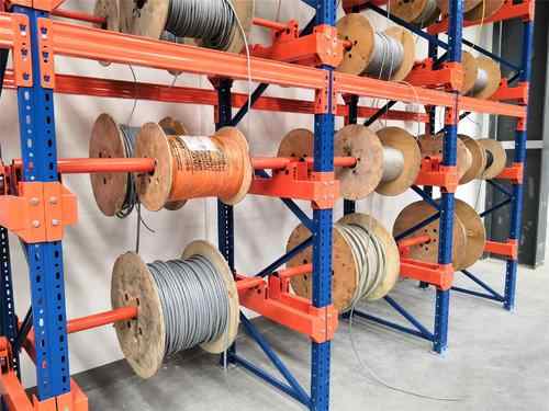 Warehouse Store Wires and Cables Racks - Wire Spool Racking