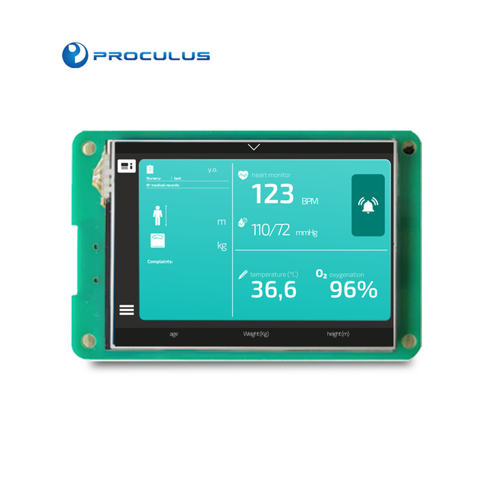 Proculus 2.8 inch uart medical equipment Capacitive Touch Screen ...