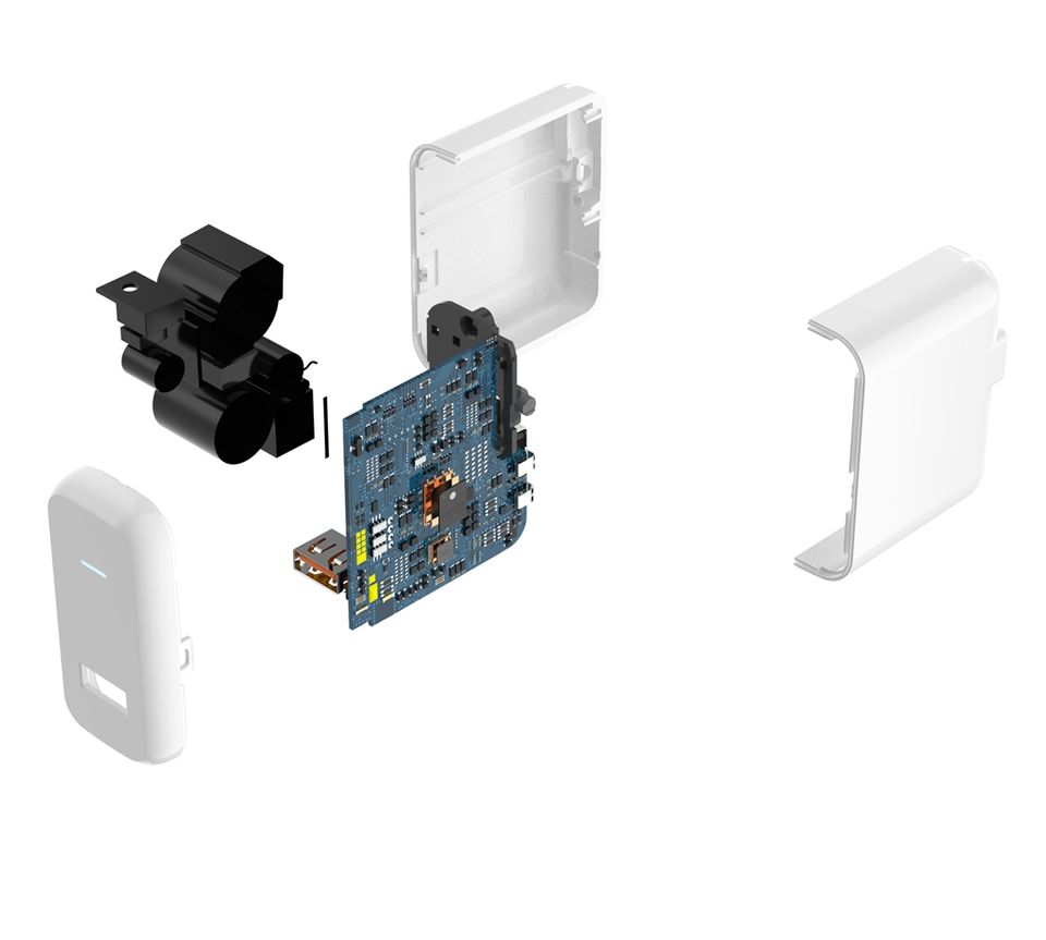 Portable Charger with Folding Plug, Single USB-A Port Fast Charger ...