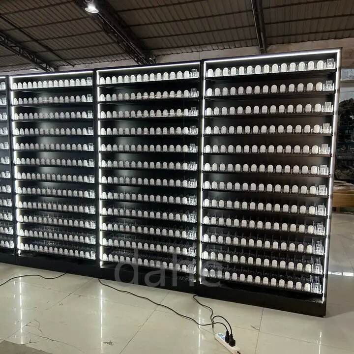 Smoke Shop LED Wall Display Cabinet for Cigarette and Tobacco with ...