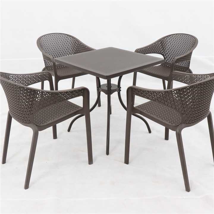 Youya Modern Rattan Round 6 Seater Set for Outdoor Gardens