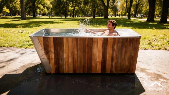 1.5HP/2HP Stainless Steel Red Cedar Cold Plunge Tub | All-in-One Ice ...
