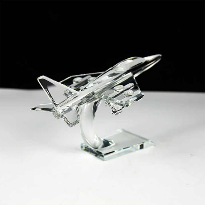 Delicate Crystal Airplane Model - Perfect Gift & Decoration