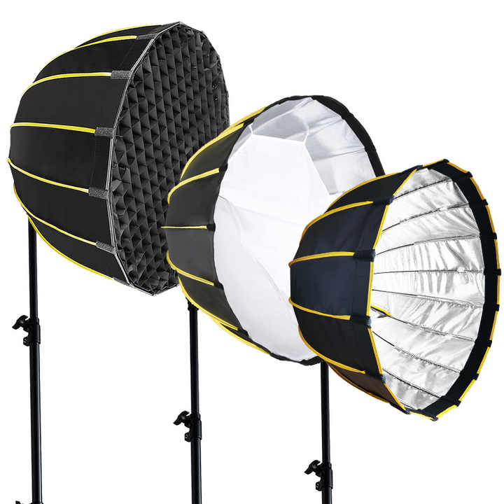 60/70/90/120cm Parabolic Softbox Professional Quick Set-up Deep Softbox ...