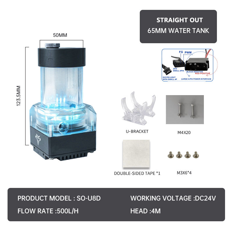Socooler SOC-U8D Water Cooling Pump - Efficient & Reliable