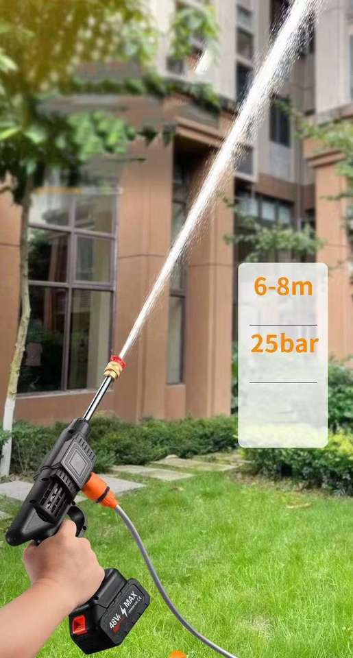 Portable Cordless Wireless Electric Car Washing Water Gun Car Washer ...