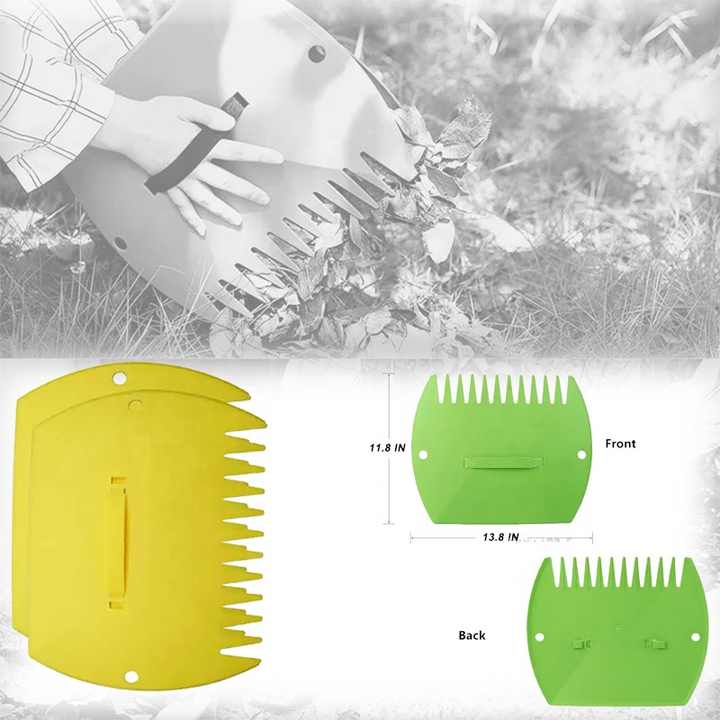 Lightweight Plastic Leaf Scoops for Efficient Garden Cleanup