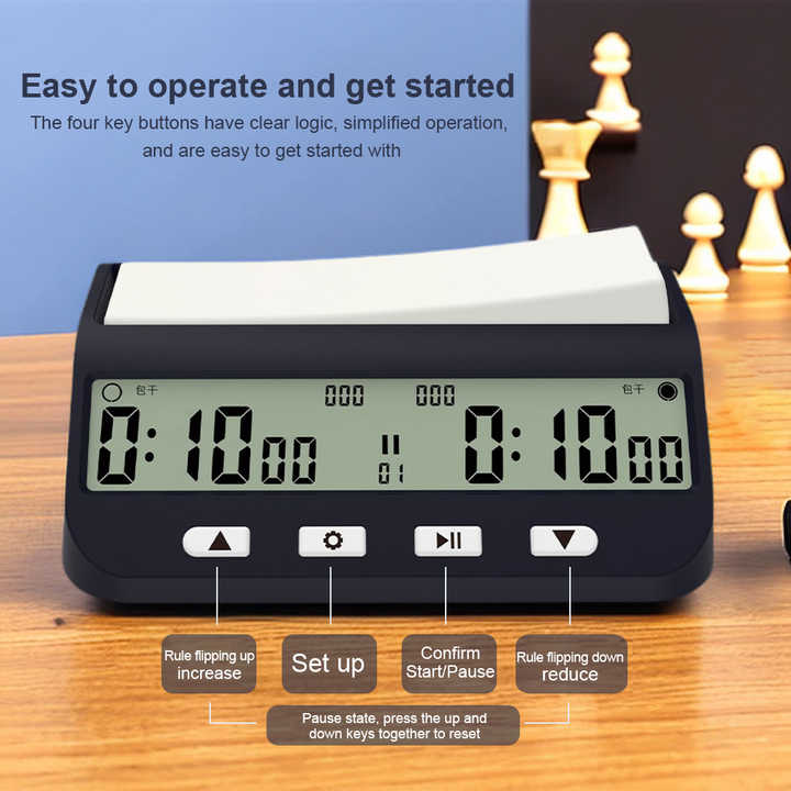 Digital Chess Timer Clock - Professional Chess Game Tool