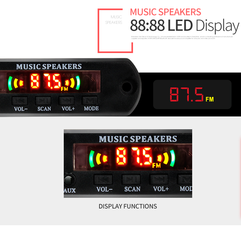 Shenzhen print bluetooth mp3 decoder mp3 player module board Products ...