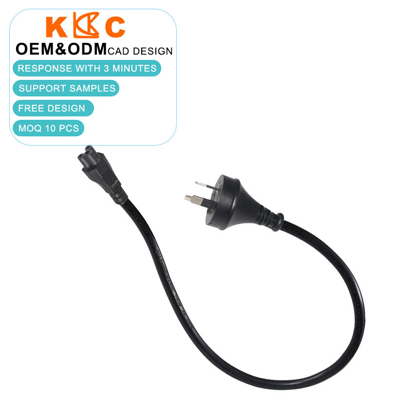 Universal 10A 250V IEC Female Socket Cable with AU Plug to C5 Connector ...