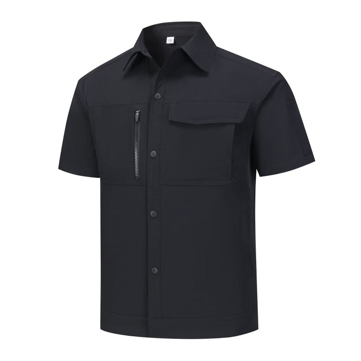 Men'S Clothing Summer Workwear Top Short Sleeved Quick Drying ...