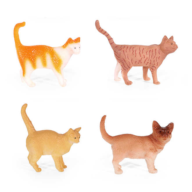 UCOK Factory 12 Pcs High Simulation Small Cat Model Toys