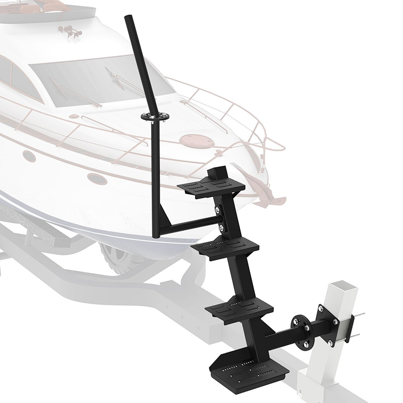 2 Step Trailer Tongue Ladder Heavy Duty Boat Trailer Steps With Handle ...